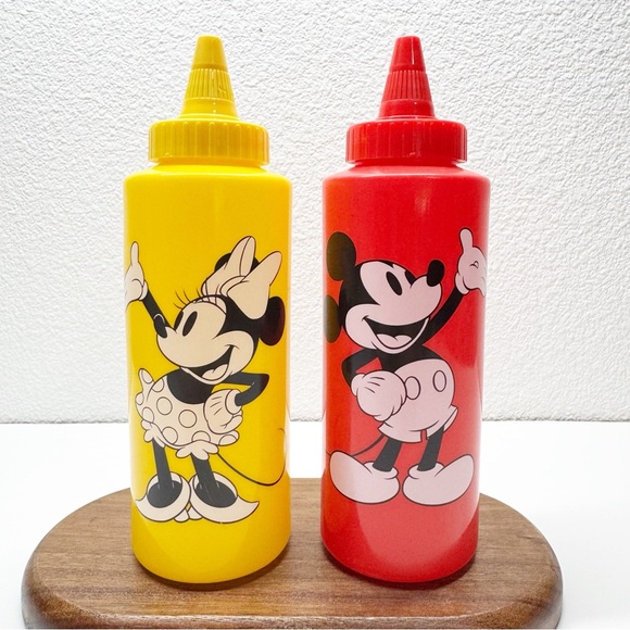Disney | Kitchen | Disney Mickey Minnie Fort Wilderness Ketchup Mustard ...